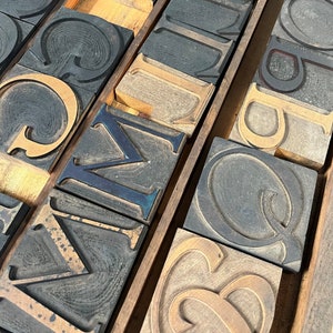 Vintage Letterpress Type | Printers Blocks | Wooden Printing Blocks ...