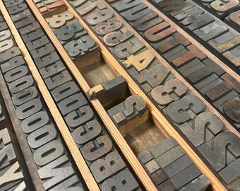 Vintage Letterpress Type | Printers Blocks | Wooden Printing Blocks ...