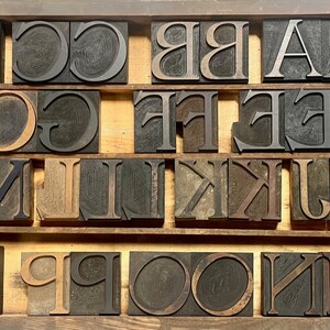 Vintage Letterpress Type | Printers Blocks | Wooden Printing Blocks ...