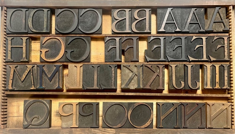 Vintage Letterpress Type | Printers Blocks | Wooden Printing Blocks ...