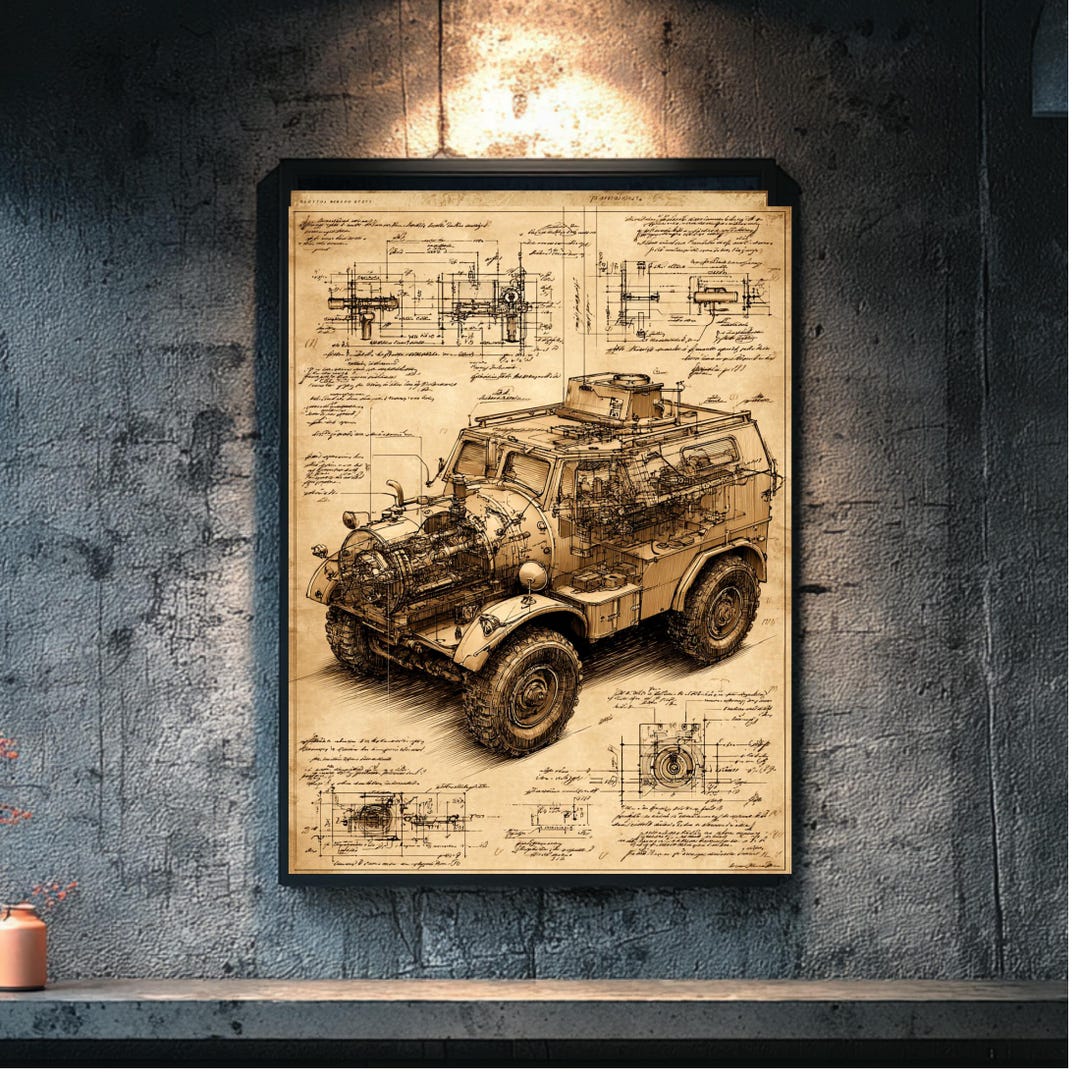 WWII Armored Land Cruiser Blueprint Project Ironclaw – Lost Blueprints ...