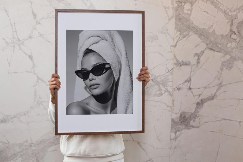 Vintage Glamour Woman Photo, Cat-eye Sunglasses Portrait, Hollywood ...
