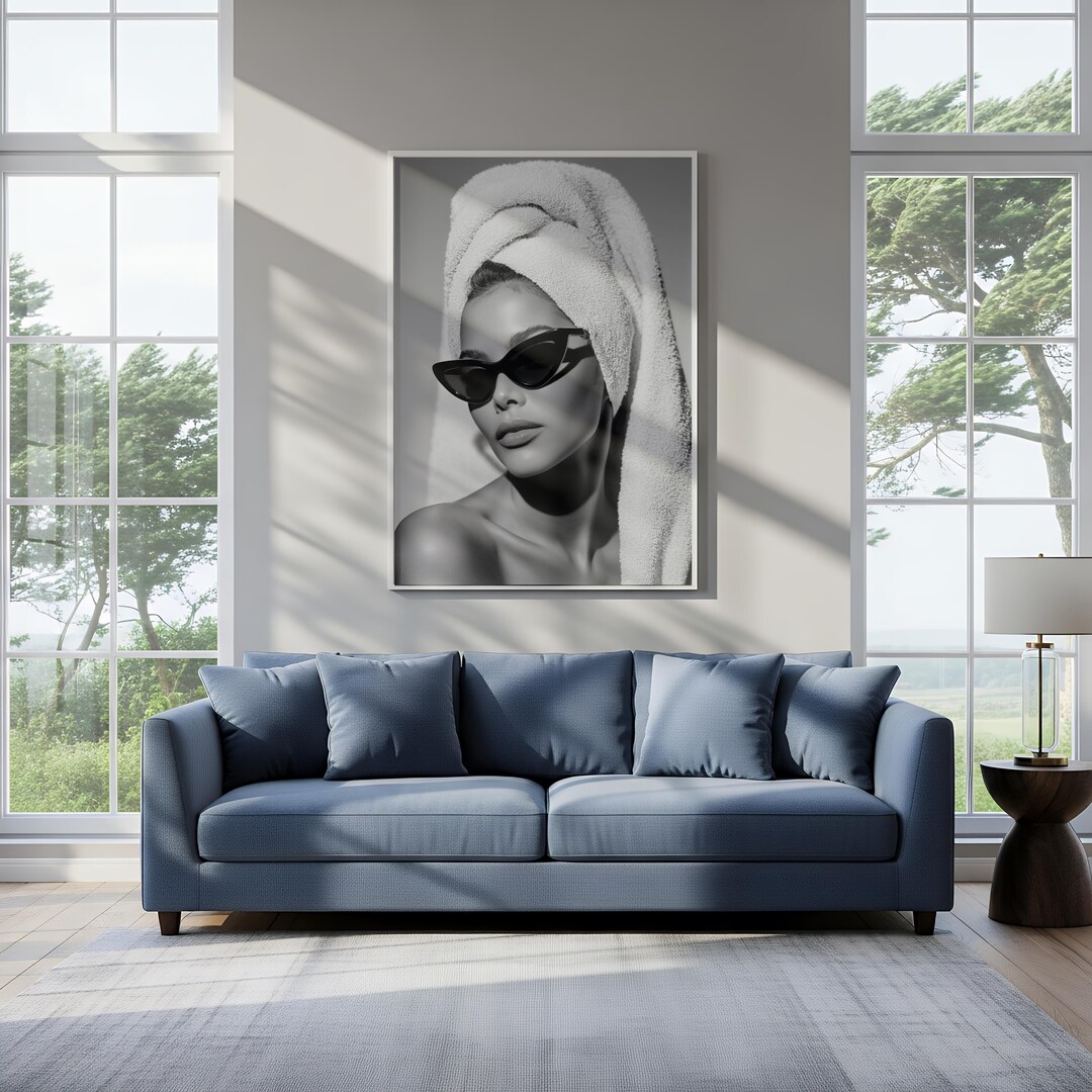 Vintage Glamour Woman Photo, Cat-eye Sunglasses Portrait, Hollywood ...