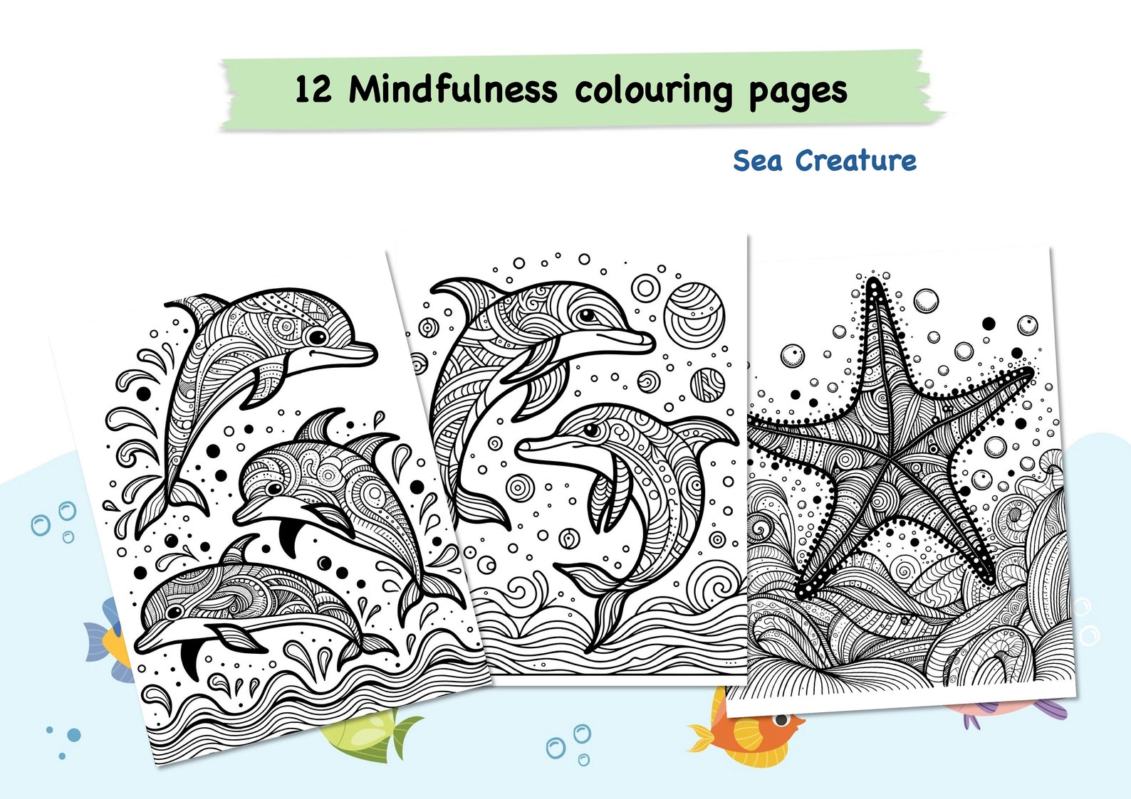 12 Mindfulness Colouring Pages - Etsy