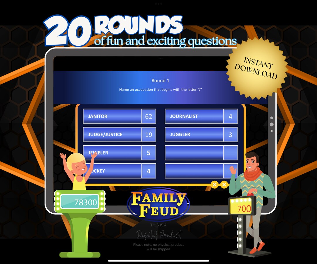 Christmas Family Friendly Feud Game Festive Fun for All Ages - Etsy