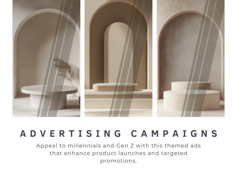 Neutral Podium Product Display Backdrop Product Showcase Minimalist ...