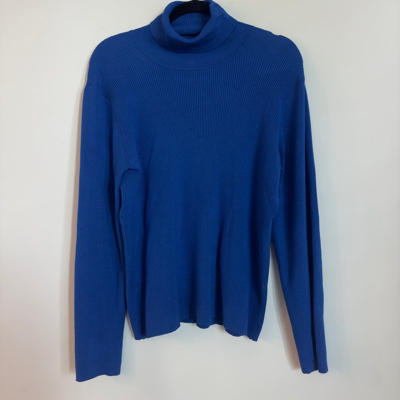 Blue Turtleneck - Etsy