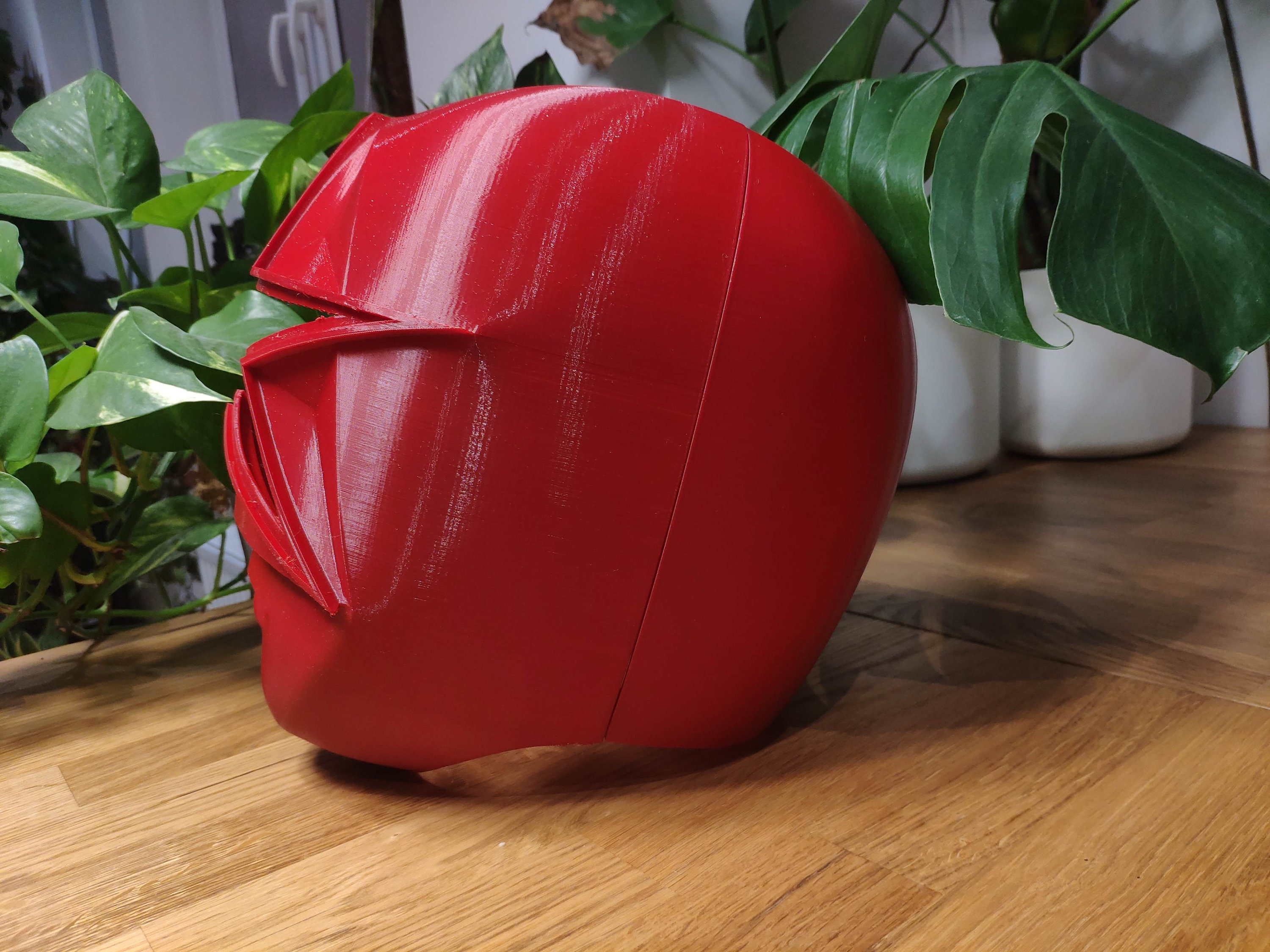 Power Rangers Zeo Red Helmet Mask Props Wearable Finished High Quality ...