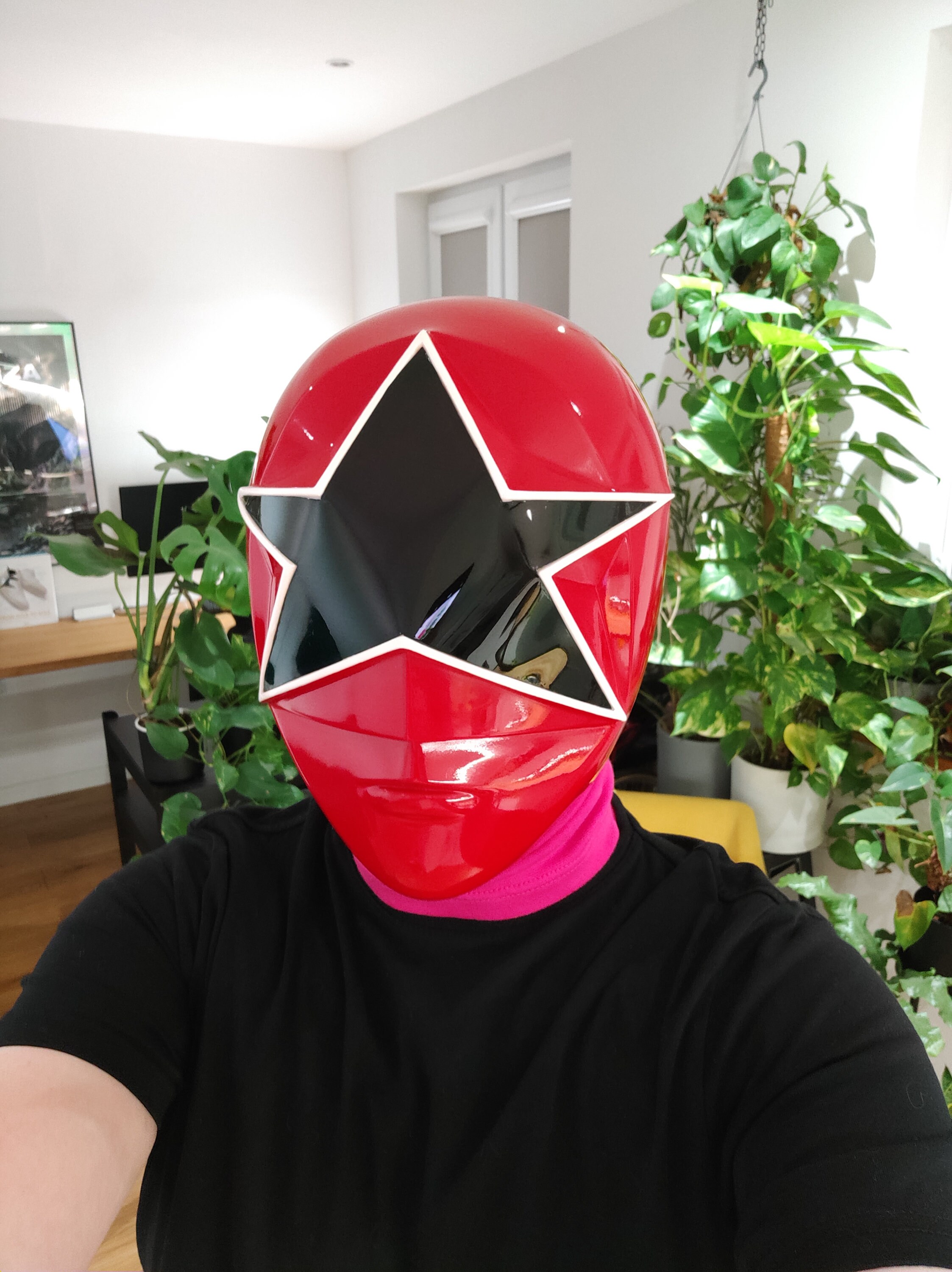 Power Rangers Zeo Red Helmet Mask Props Wearable Finished High Quality ...