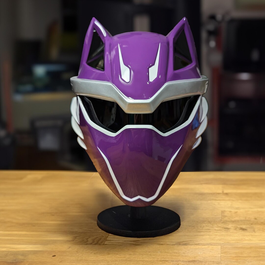 PURPLE Jungle Fury Wolf Violet Power Rangers Helmet Mighty Morphin ...