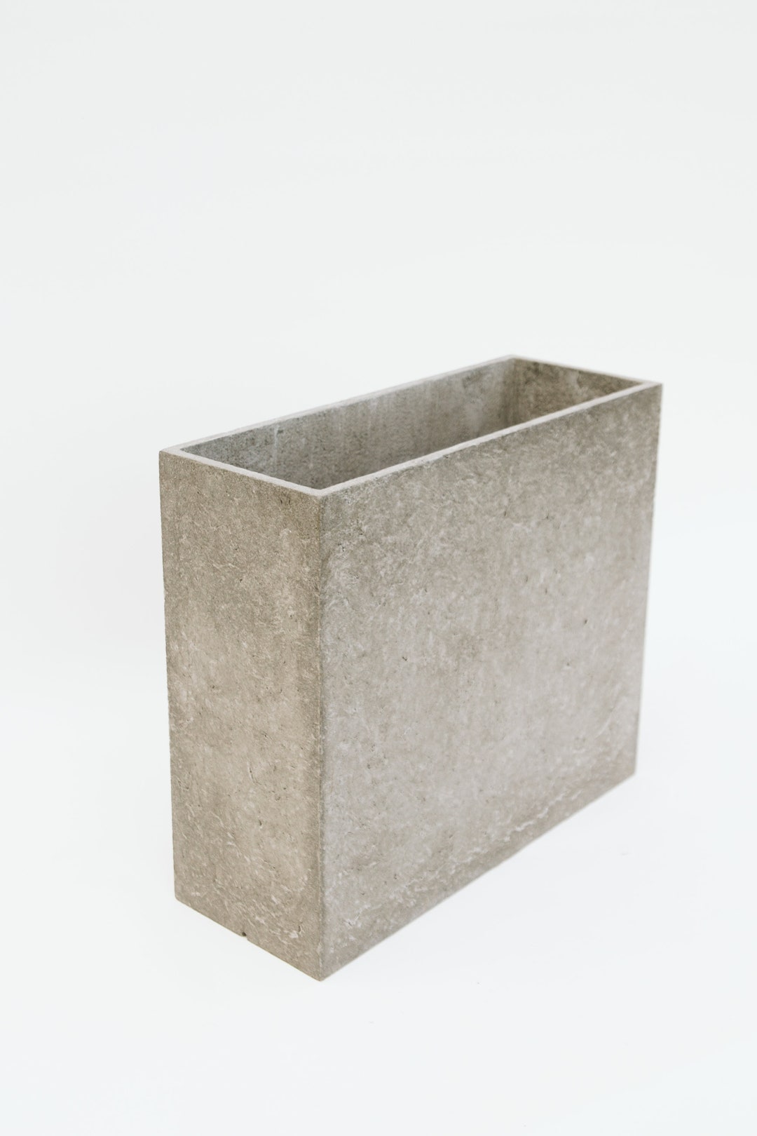 Large Rectangular Concrete Flower Pot - Etsy