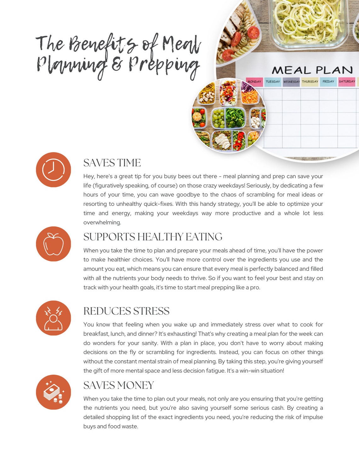 The Ultimate Meal Planning and Prepping Guide - Etsy