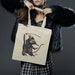 Cotton Canvas Tote Bag, Ninja Elephant Shrew Tote Bag, Something ...