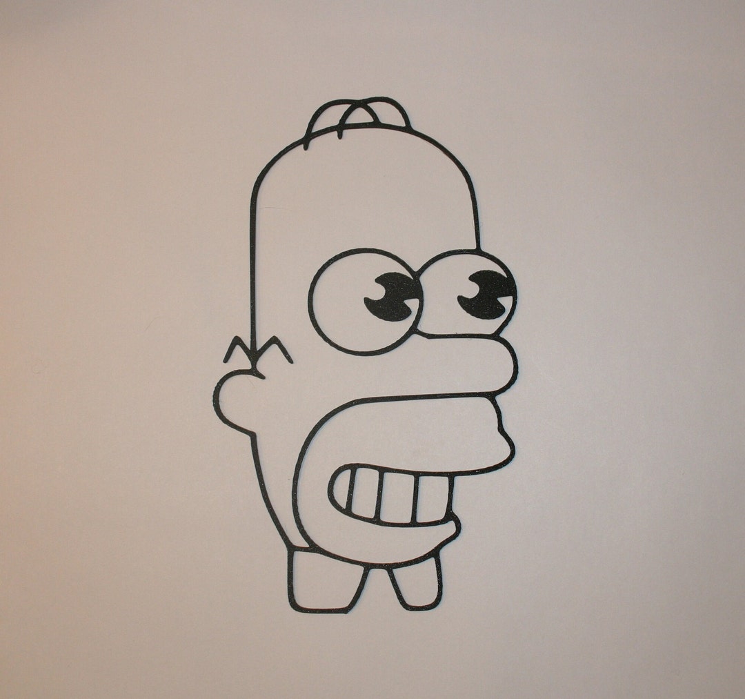 Homer Simpson Face 8 3/4 X 12 Wall Decor 3D Printed Wall Art Minimalist ...