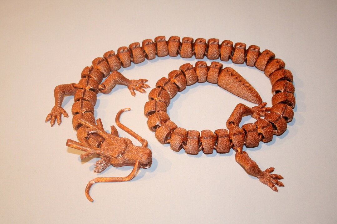 Shenron Dragon 3D Printed Articulated Flexi 24 Red - Etsy