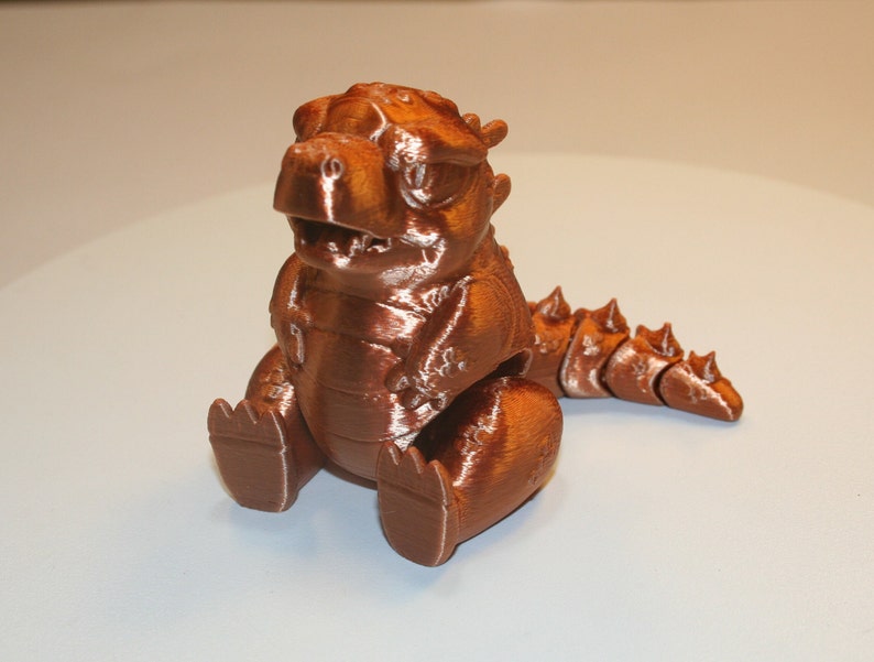 Baby Godzilla 3D Printed Articulated Flexi Fidget Desk Toy - Etsy
