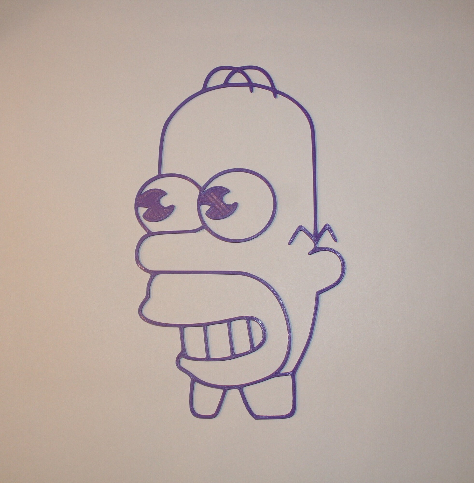 Homer Simpson Face 8 3/4 X 12 Wall Decor 3D Printed Wall Art Minimalist ...