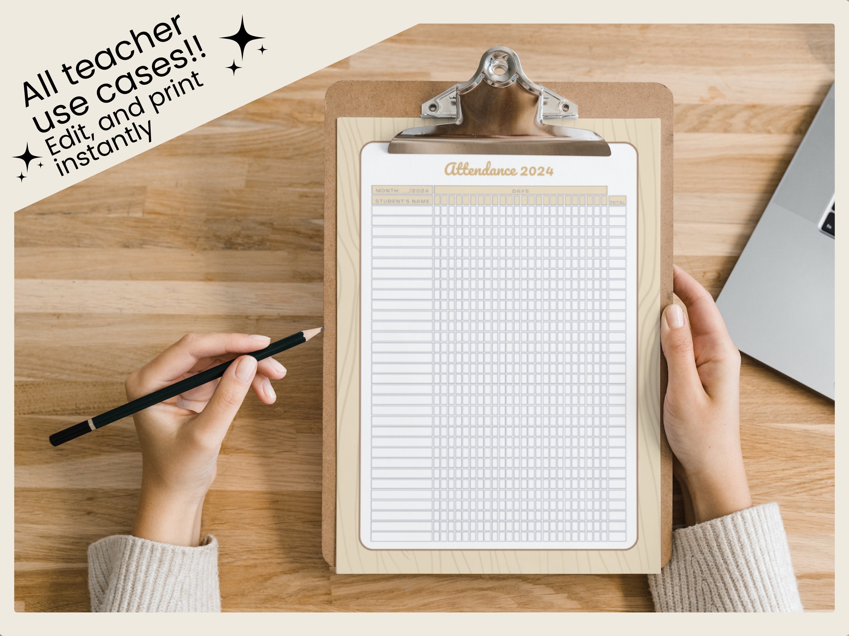 Teacher Planner Printable 2024-2025 |canva Template | Digital Teacher ...