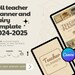 Teacher Planner Printable 2024-2025 |canva Template | Digital Teacher ...