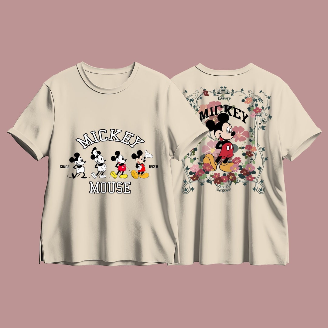 Mickey Mouse T-shirt Design PNG, Vintage Mickey Mouse Digital Download ...