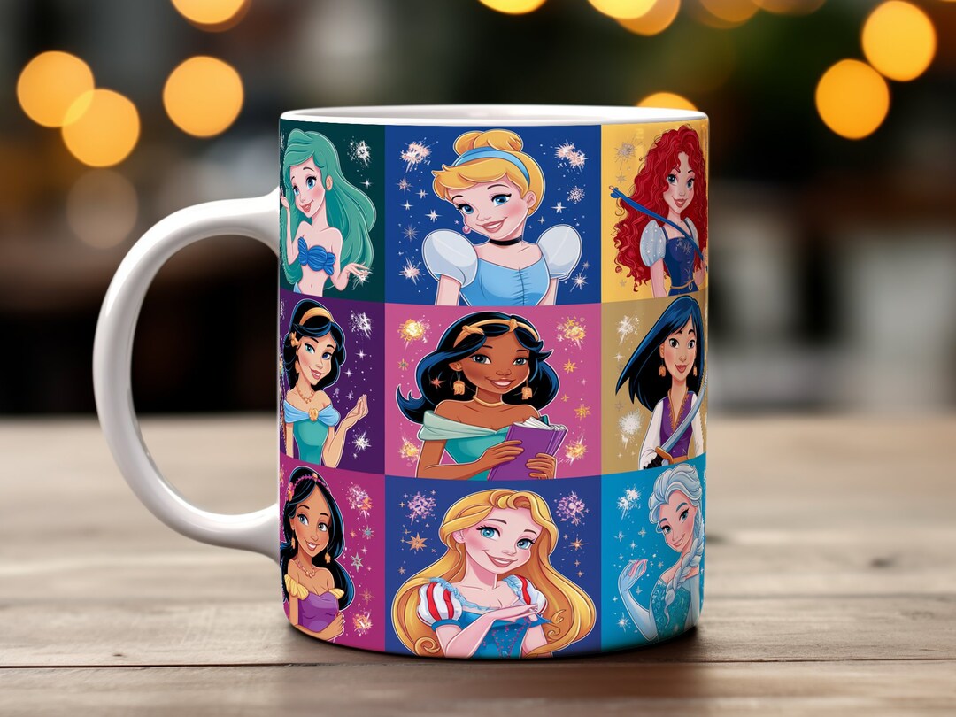Princess Portraits Digital Download, 3D Inflated Art, Movies Inspired ...