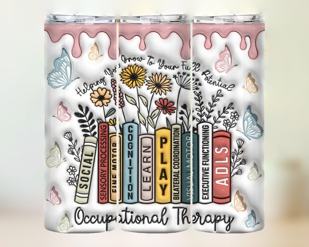 Occupational Therapy Digital PNG, Play Therapy Tumbler Wrap Design ...