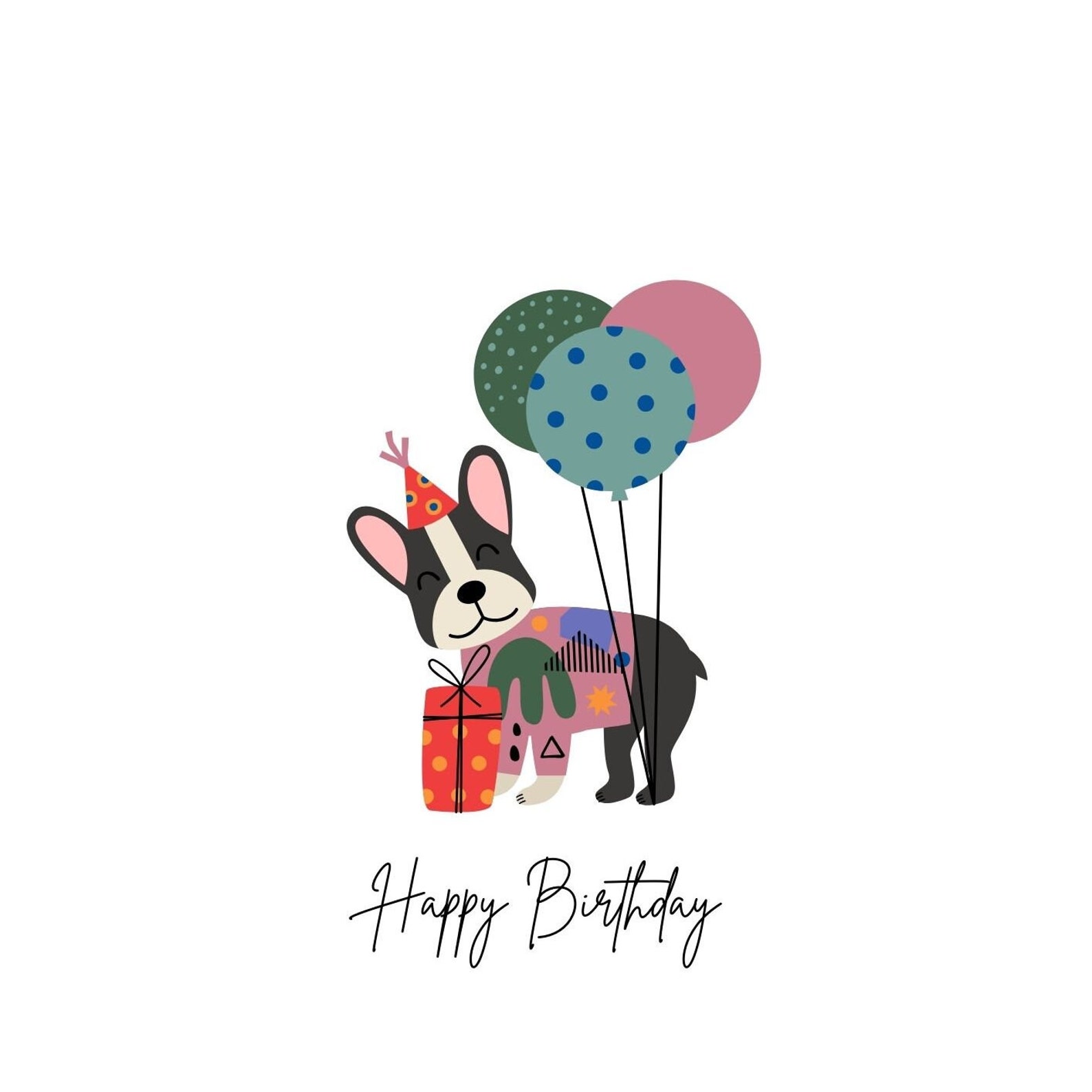 Happy Birthday Gift Card - Etsy