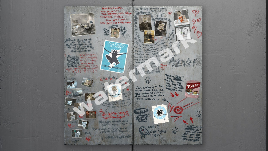 Portal 2 Doug Rattman Wall Poster Print | 12 X 12 Matte or Gloss - Etsy