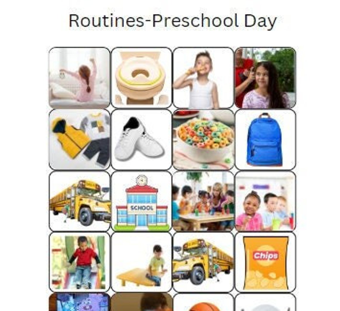 AAC Printables Routines for Preschoolers - Etsy