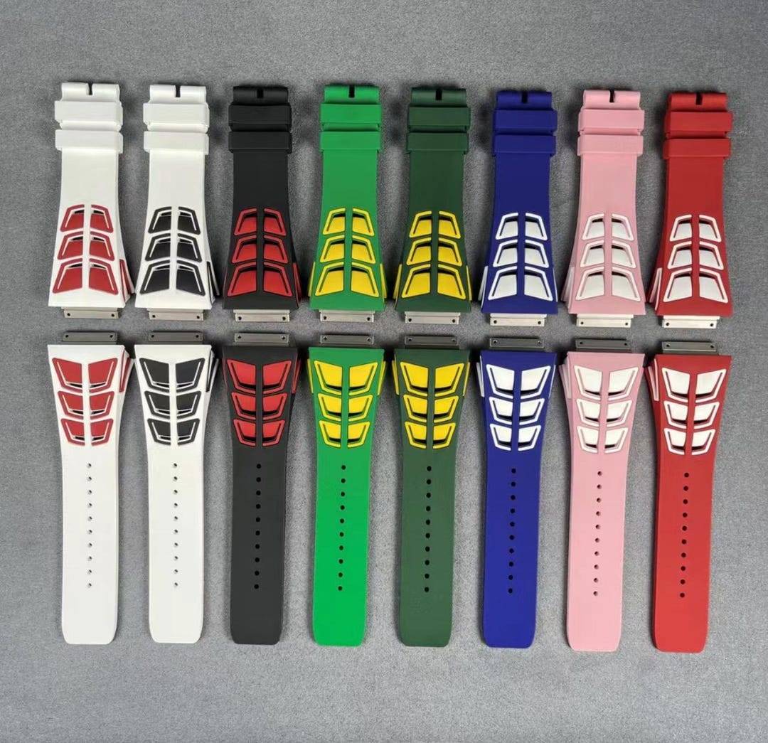 Rm11/30 Rubber Strap Richard Mille Model Dual Tone Colours - Etsy
