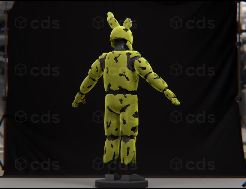 FNAF Springtrap Full Body Printable STL Files 3D Model - Etsy
