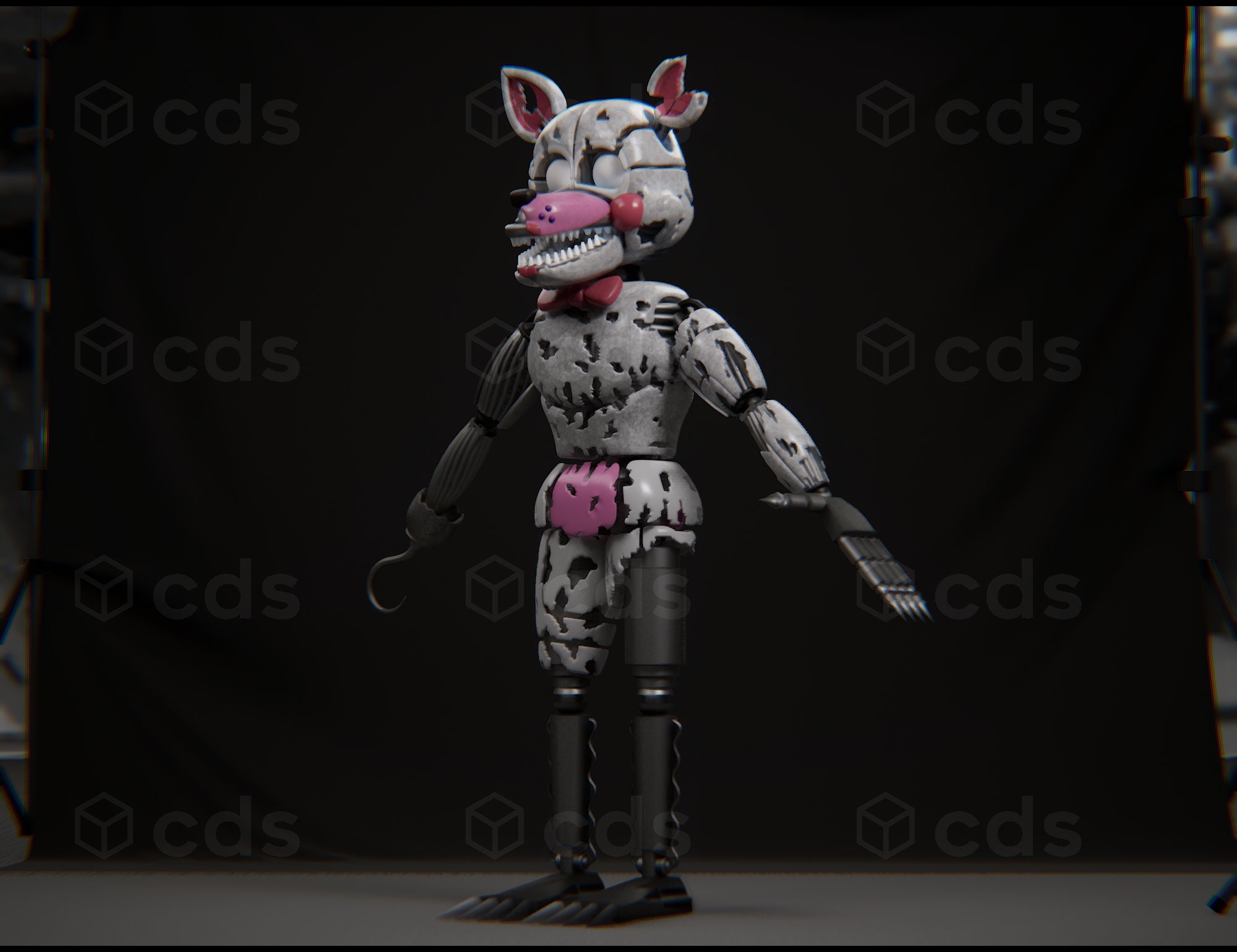 FNAF Lolbit Nightmare Full Body Wearable With Head Printable STL Files ...