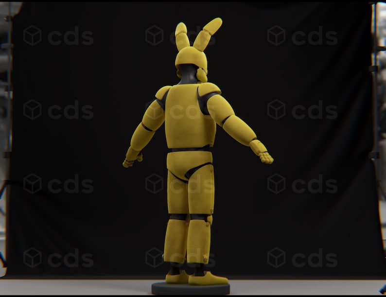 FNAF Spring Bonnie Full Body Wearable With Helmet Printable STL Files ...