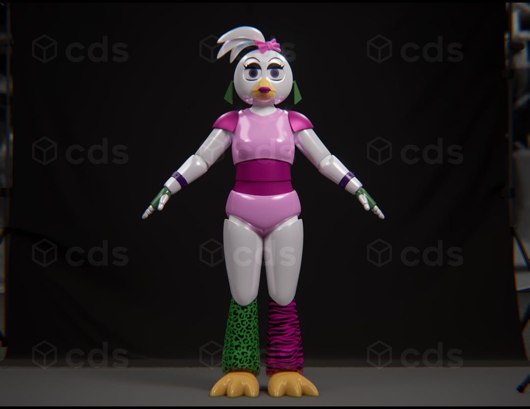 Chica Glamrock Full Body Printable STL Files - Etsy