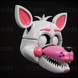 FNAF Lolbit Head Wearable and Printable STL Files 3D Model - Etsy UK