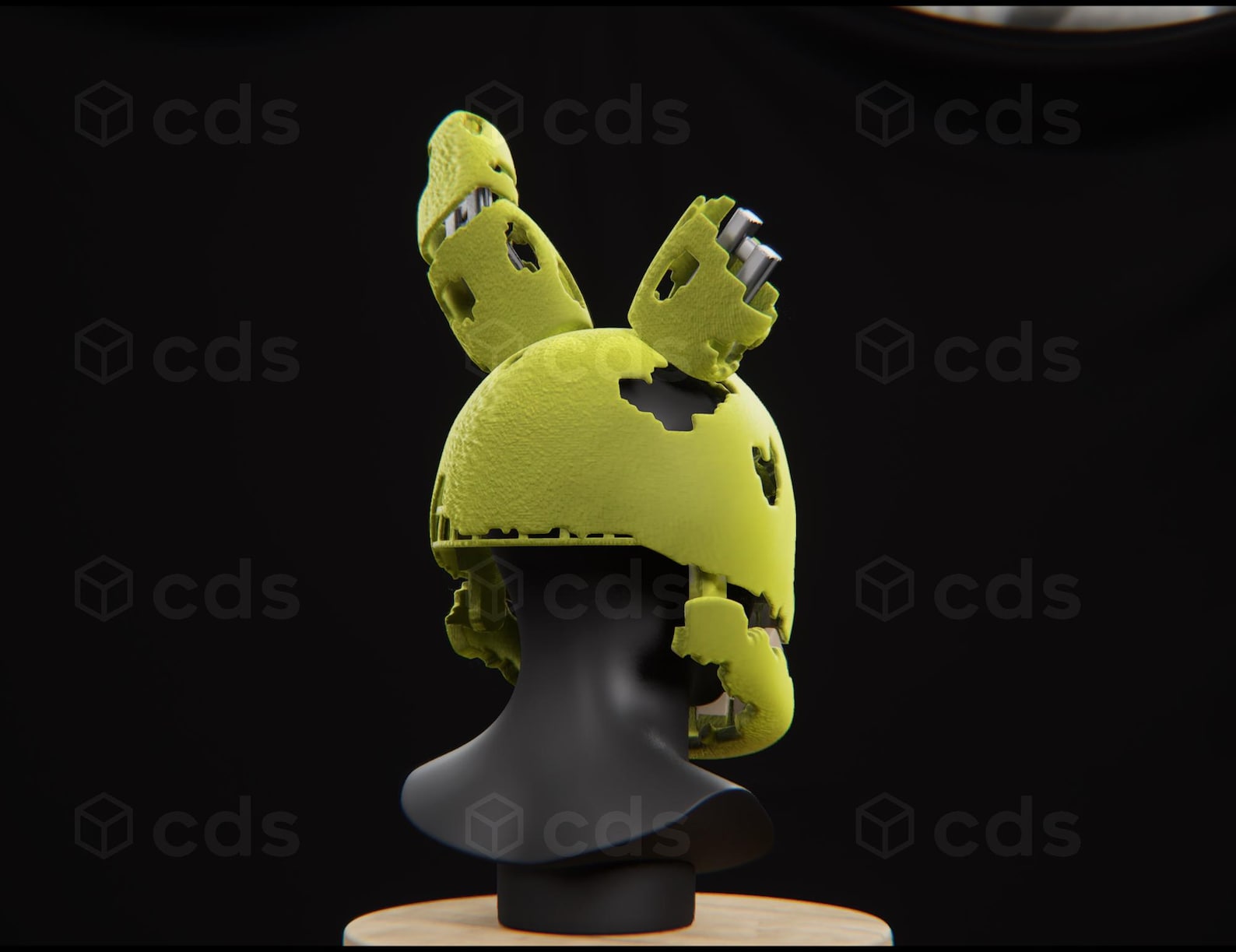 FNAF Springtrap Head Wearable and Printable STL Files 3D Model - Etsy