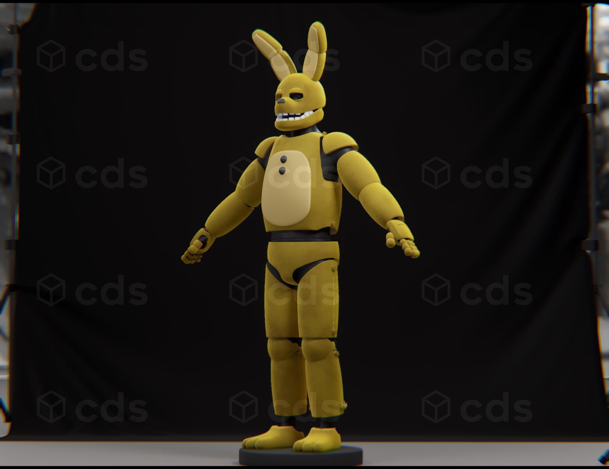 Fnaf Spring Bonnie Full Body Printable Stl Files Etsy