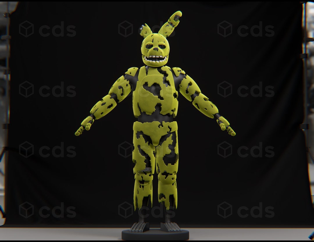 Fnaf Springtrap Full Body Wearable With Helmet Printable Stl Files 3d