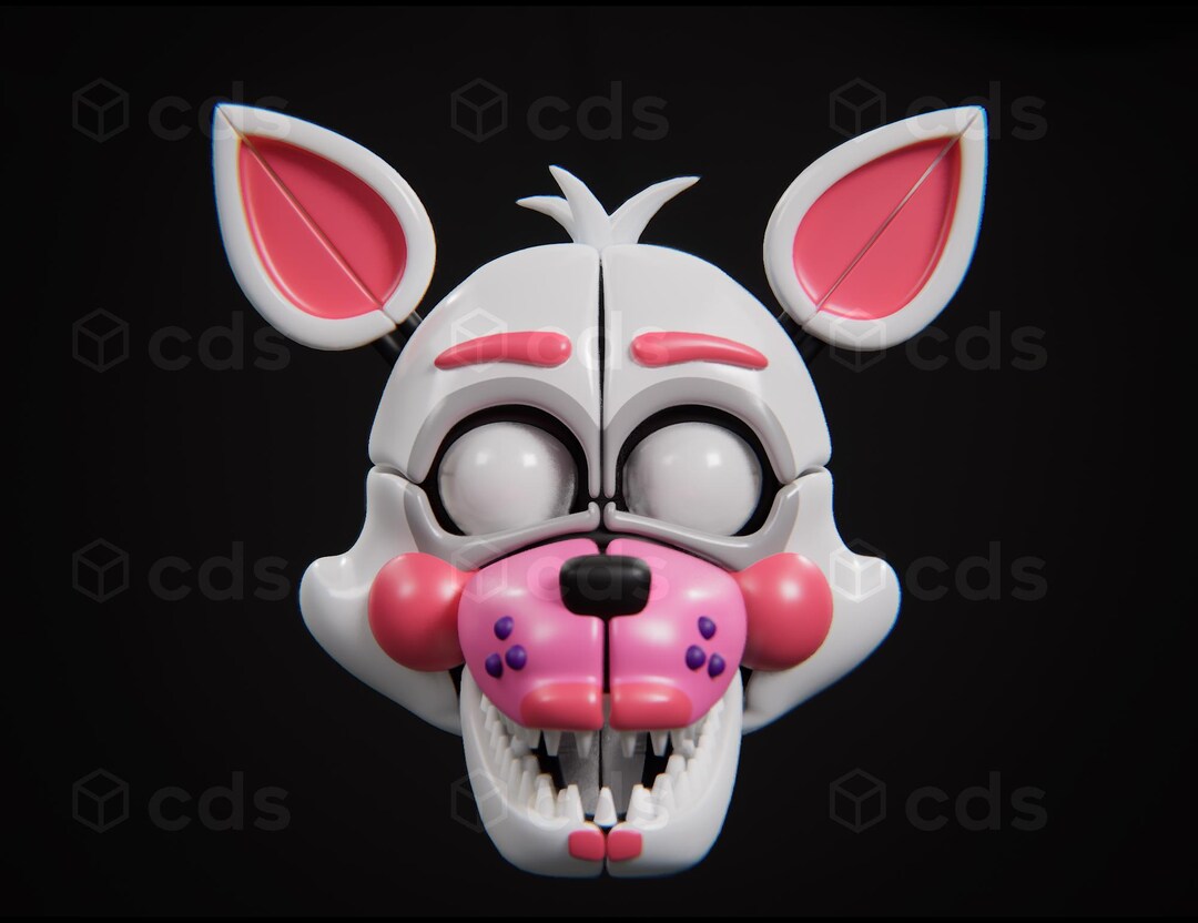 FNAF Lolbit Head Printable STL Files 3D Model - Etsy
