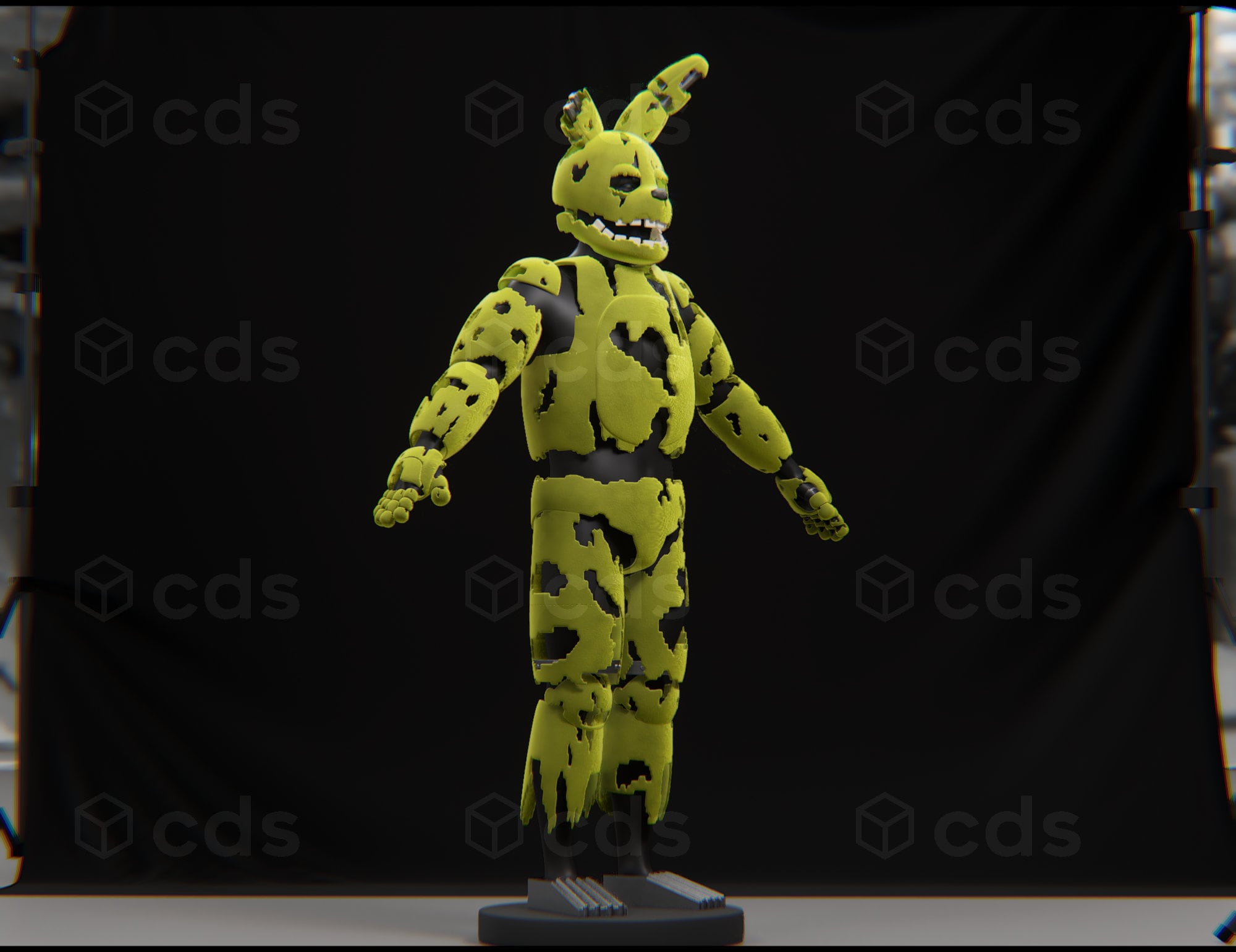 Fnaf Springtrap Full Body Wearable With Helmet Printable Stl Files 3d