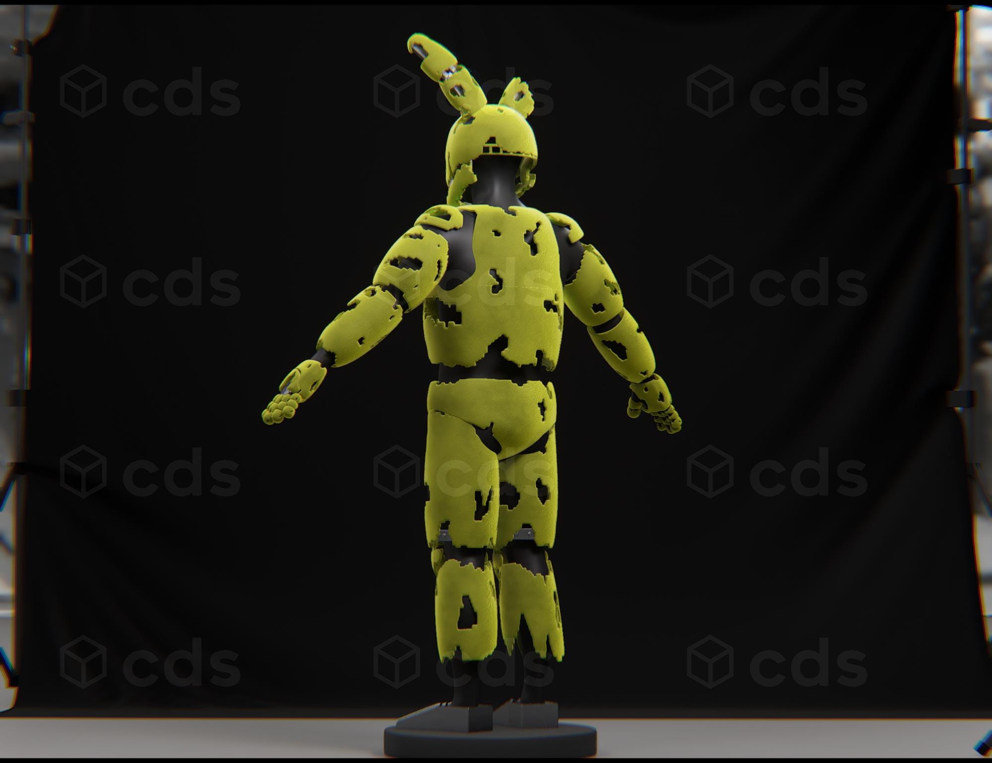 FNAF Springtrap Full Body Printable STL Files 3D Model - Etsy