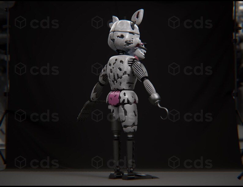 FNAF Lolbit Nightmare Full Body Printable STL Files 3D Model - Etsy