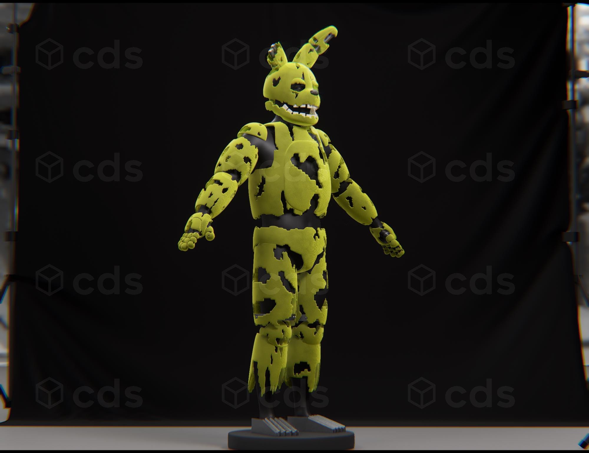FNAF Springtrap Full Body Printable STL Files 3D Model - Etsy