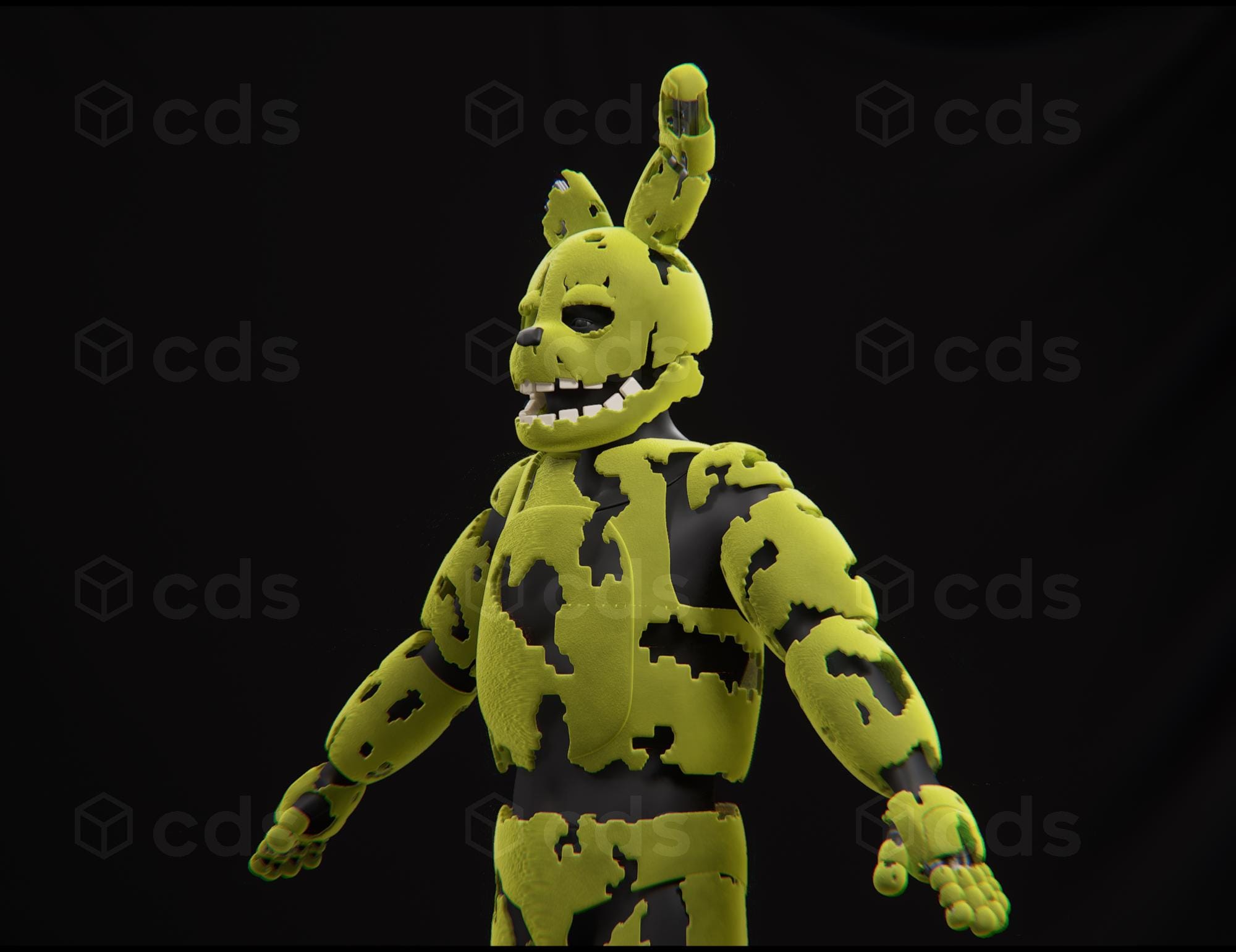FNAF Springtrap Full Body Printable STL Files 3D Model - Etsy