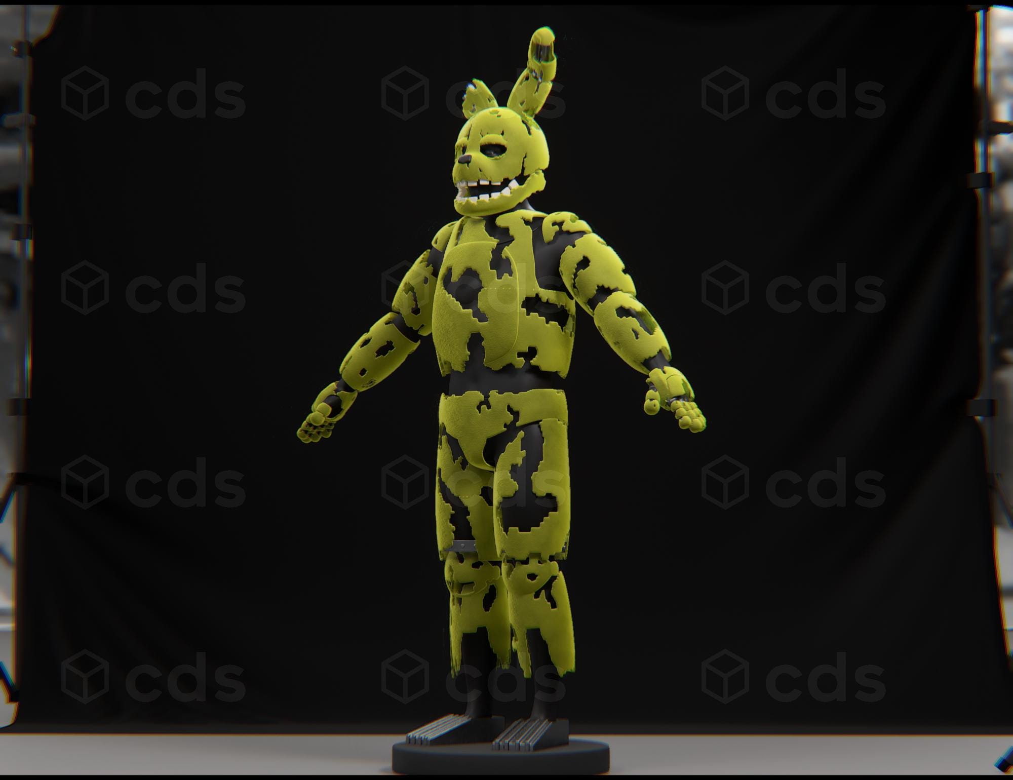 FNAF Springtrap Full Body Printable STL Files 3D Model - Etsy