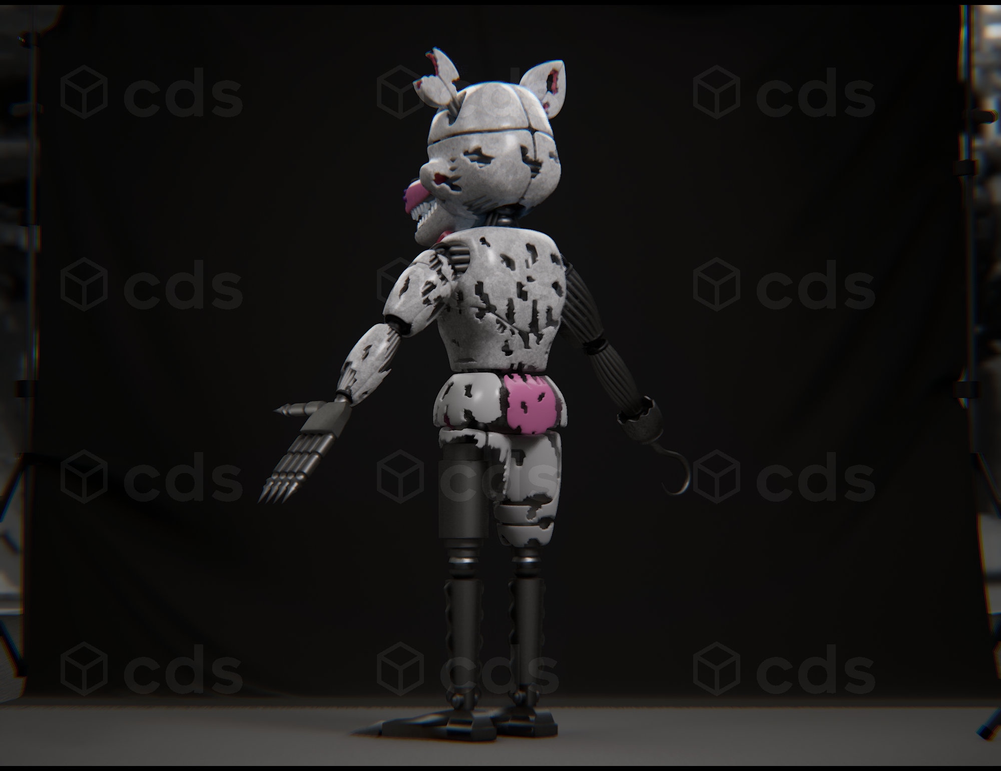FNAF Lolbit Nightmare Full Body Wearable With Head Printable STL Files ...