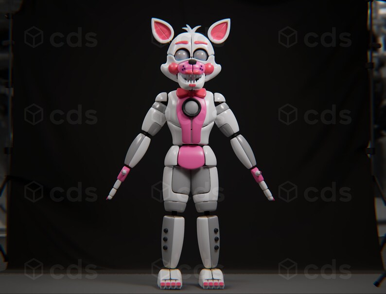 FNAF Lolbit Full Body Wearable With Head Printable STL Files 3D Model ...
