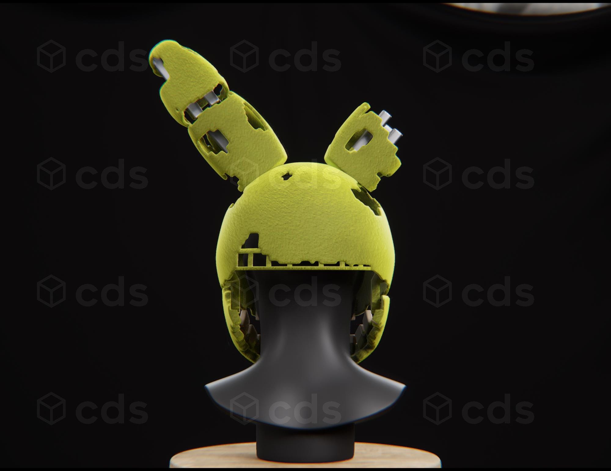 FNAF Springtrap Head Wearable and Printable STL Files 3D Model - Etsy