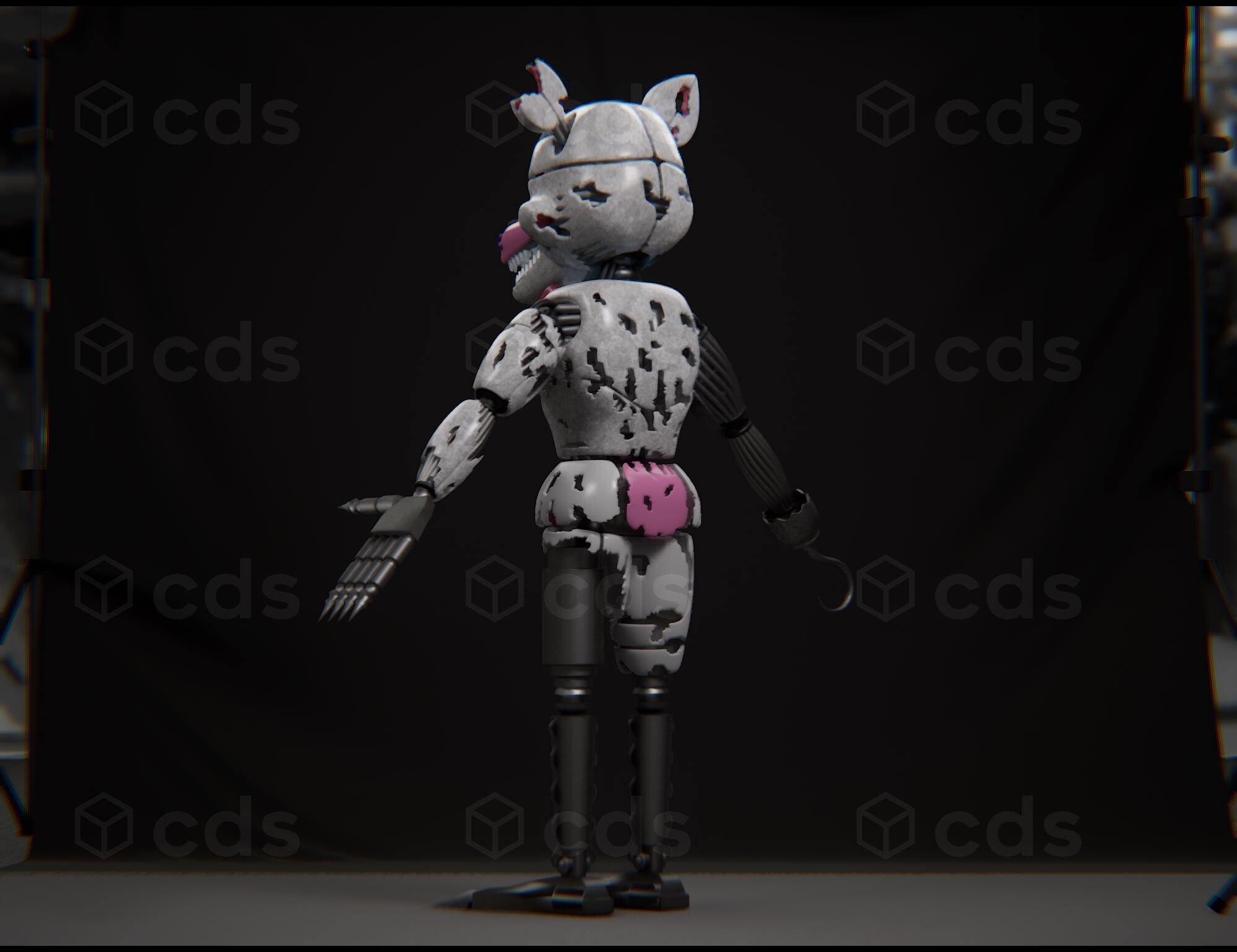 FNAF Lolbit Nightmare Full Body Printable STL Files 3D Model - Etsy