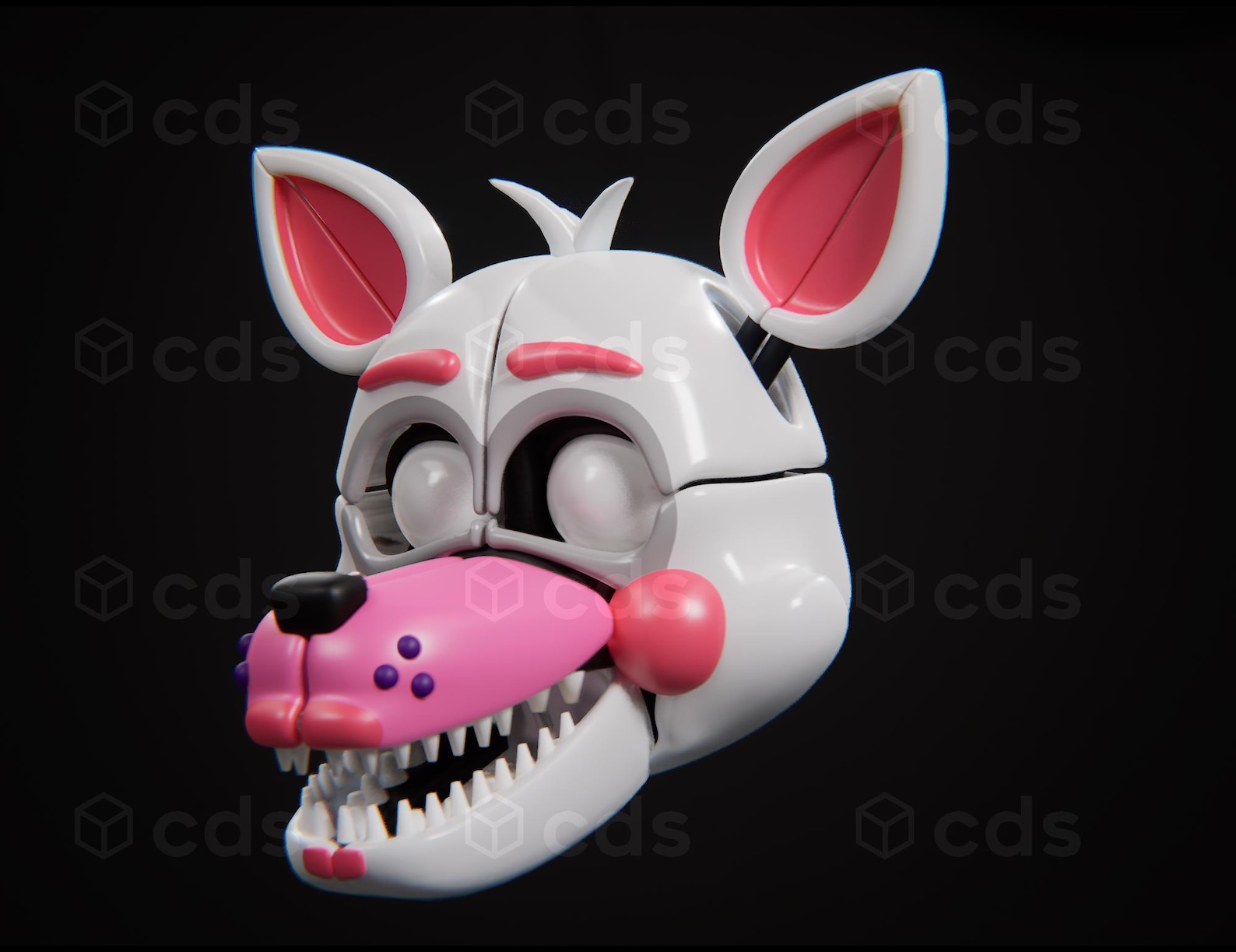 FNAF Lolbit Head Printable STL Files 3D Model - Etsy